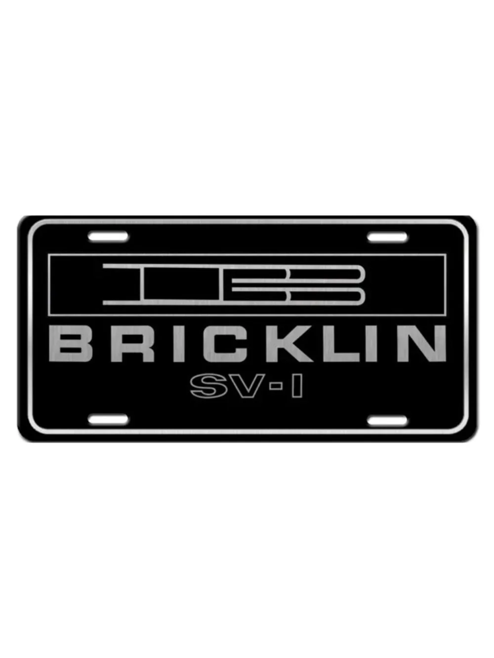 Accents | Bricklin Logo Car Tag Black Metal Vanity Aluminum License ...
